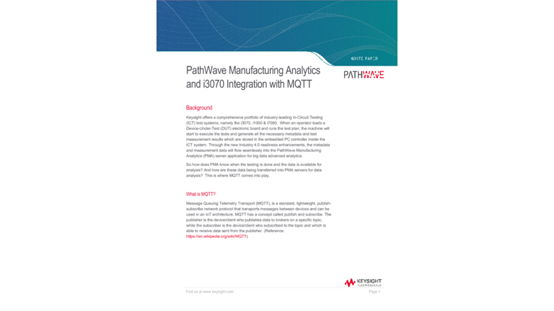 PM2288A PathWave Manufacturing Analytics | Keysight